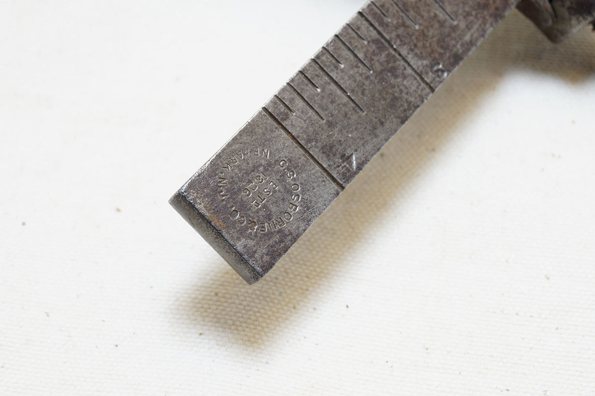 FINE C. S. OSBORNE PISTOL GRIP DRAW GAUGE / LEATHER SPLITTER – Ted Dawson Antique Tools
