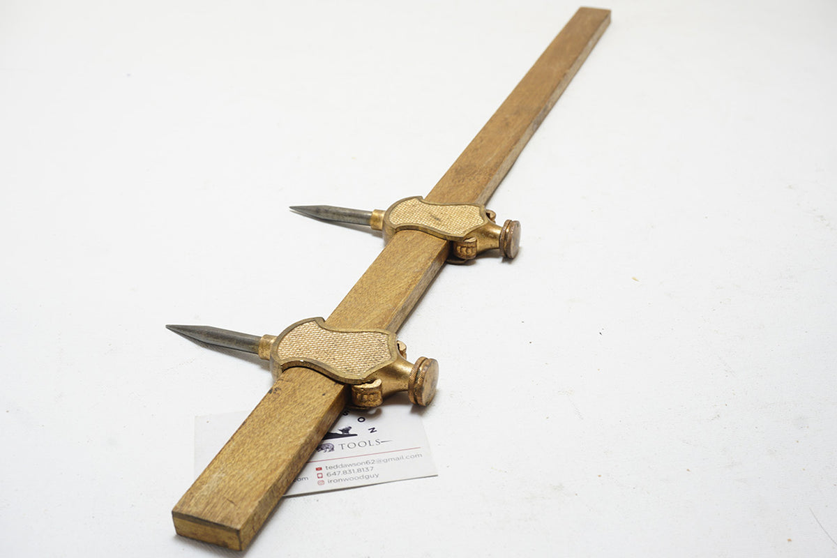 DEAD MINT STANLEY NO. 3 BRONZE TRAMMEL POINTS WITH BEAM – Ted Dawson ...