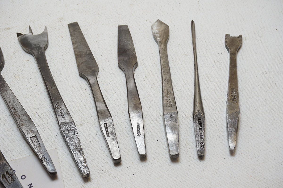 SET OF 11 HENRY BOKER - 6 CENTER BITS & MORE – Ted Dawson Antique Tools