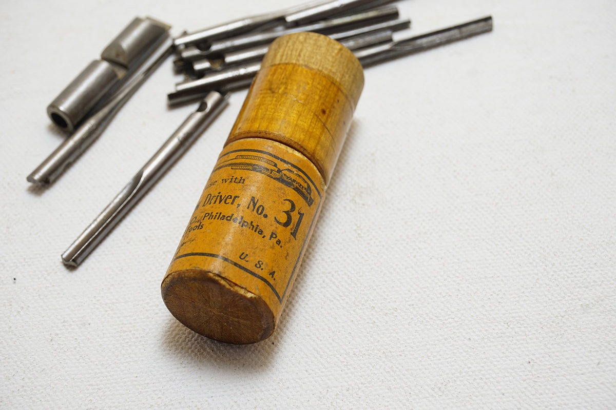 FINE EARLY NORTH BROS DRILL BIT SET IOB FOR NO. 31 DRILL – Ted Dawson ...