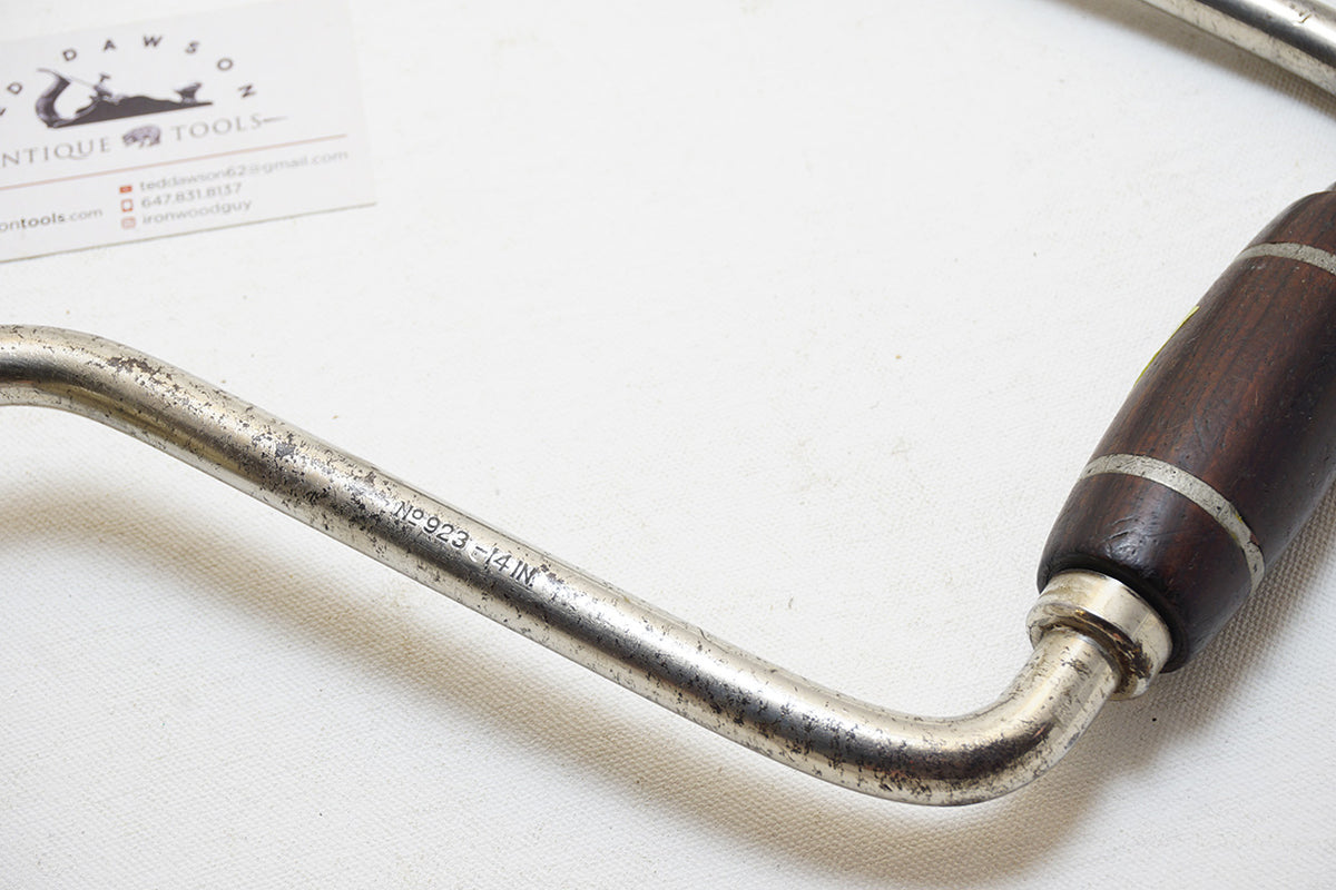 RARE LARGE SWEEP 14" STANLEY NO. 923 BRACE – Ted Dawson Antique Tools