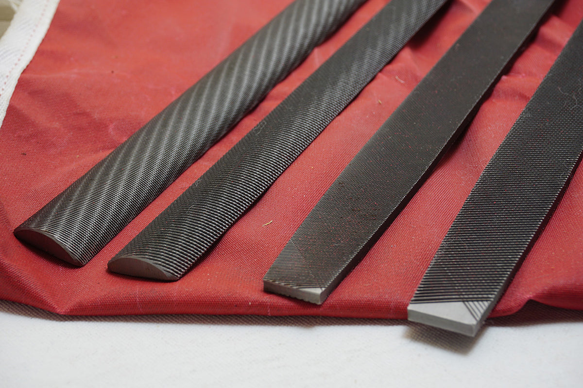 NOS SET OF 10 LARGE SIMONDS FILES IN ROLL – Ted Dawson Antique Tools