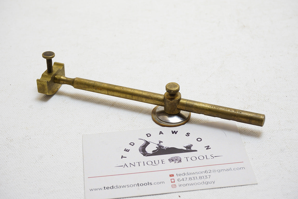 UNUSUAL VITREX BRASS CIRCULAR GLASS CUTTER MADE IN SWITZERLAND Ted Dawson Antique Tools