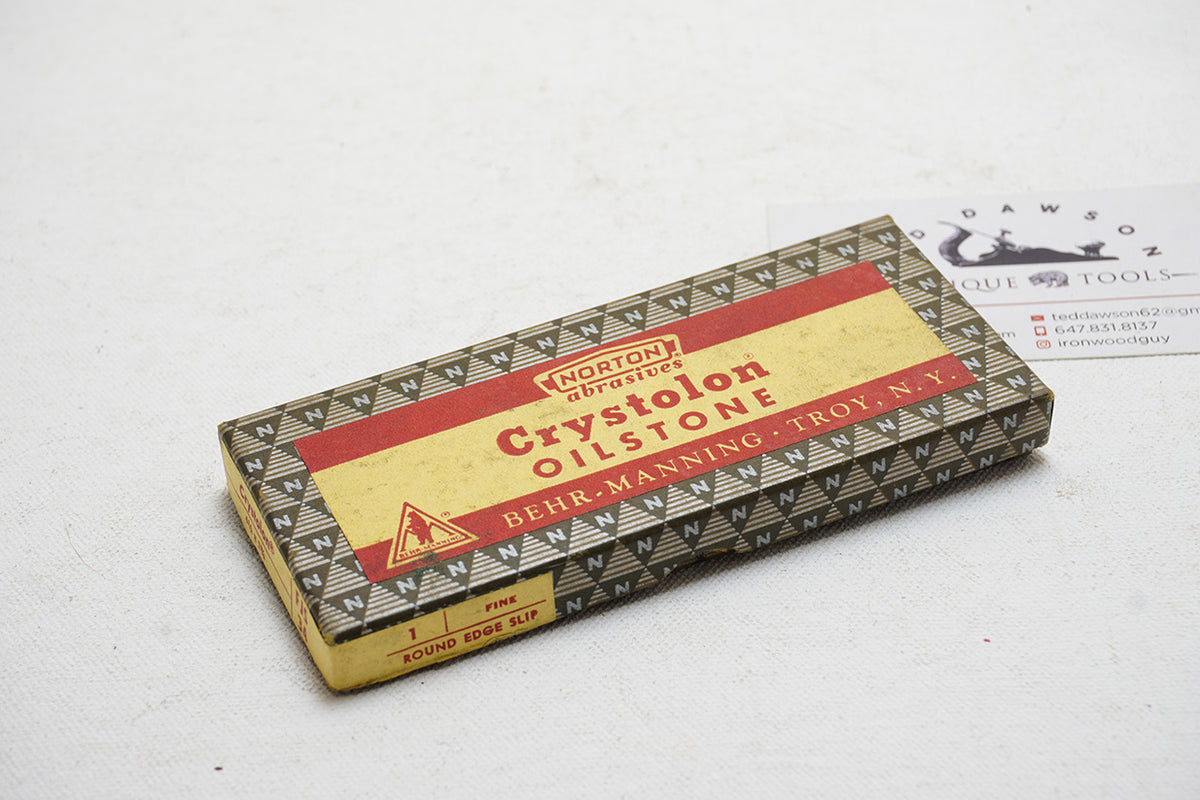 NOS NORTON CRYSTOLON SLIP STONE - FJS34 – Ted Dawson Antique Tools