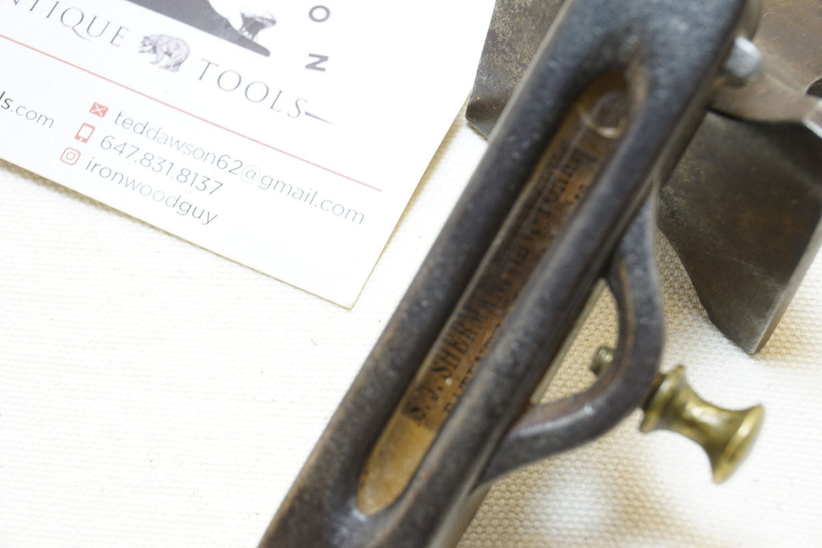 1853 PATENT S. J. SHERMAN CAST IRON POCKET LEVEL – Ted Dawson Antique Tools