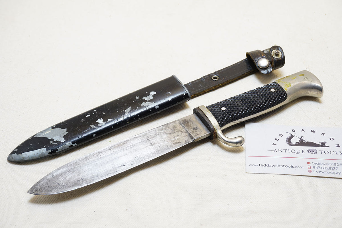 FINE POST WWII GERMAN BOY SCOUT KNIFE IN ORIGINAL METAL SHEATH – Ted ...