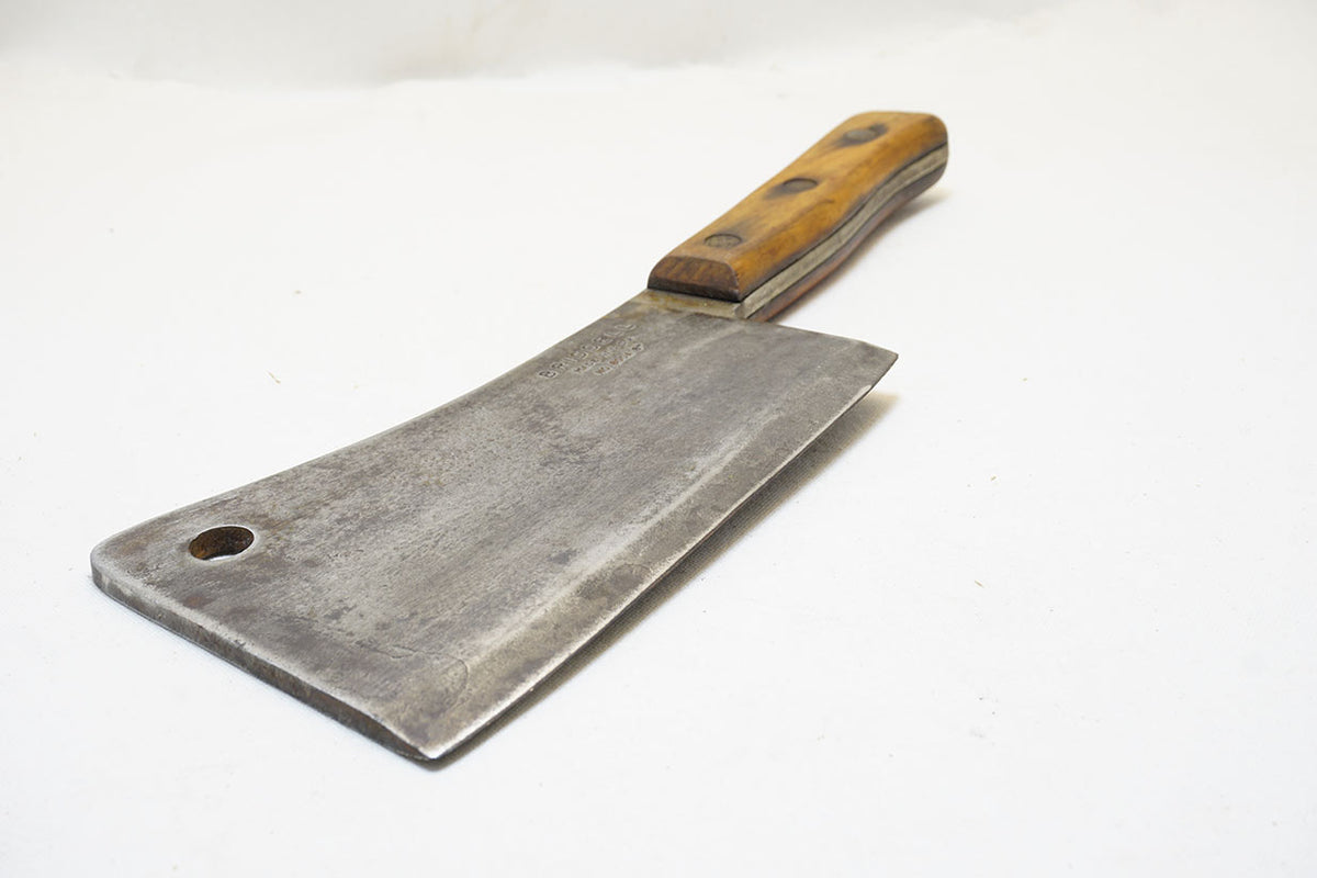 MASSIVE BRIDDELL NO. 800A MEAT CLEAVER - 8" – Ted Dawson Antique Tools
