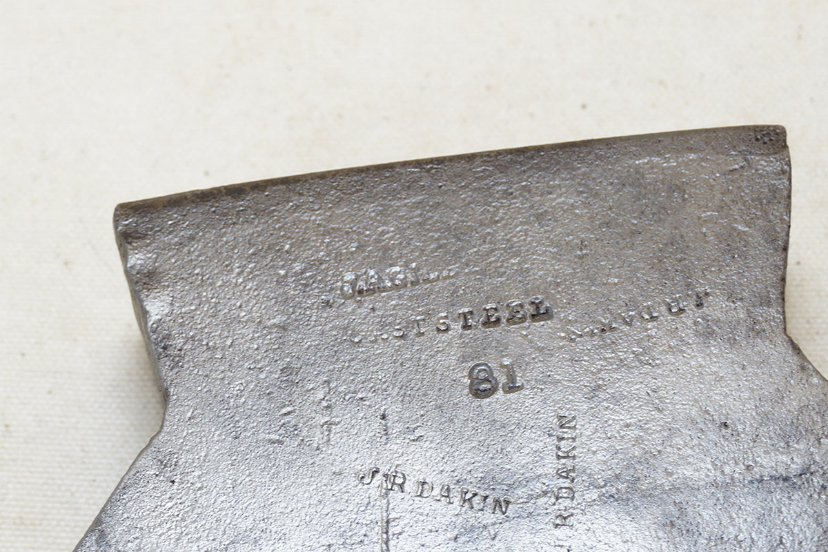 MASSIVE HEWING BROAD AXE WITH LAMINATED HARDENED STEEL EDGE – Ted ...