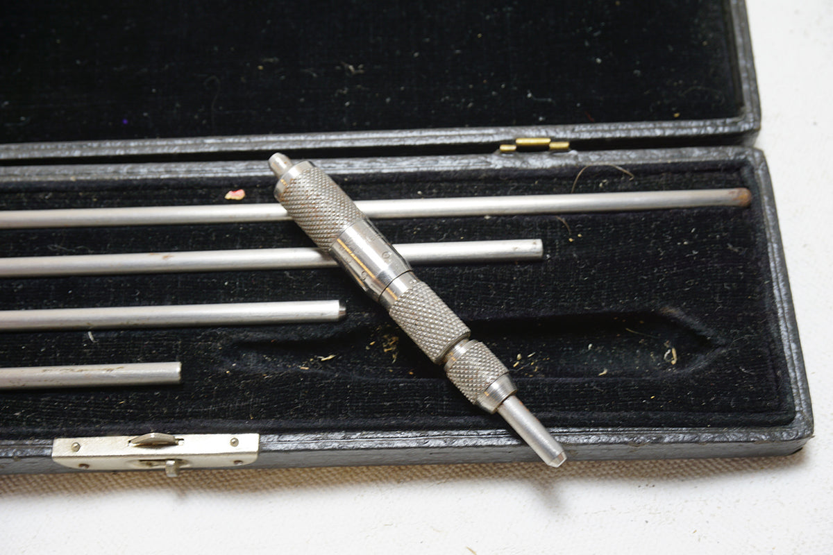 FINE EARLY LS STARRETT 6 PIECE DEPTH GAGE SET IN LEATHER CASE – Ted ...
