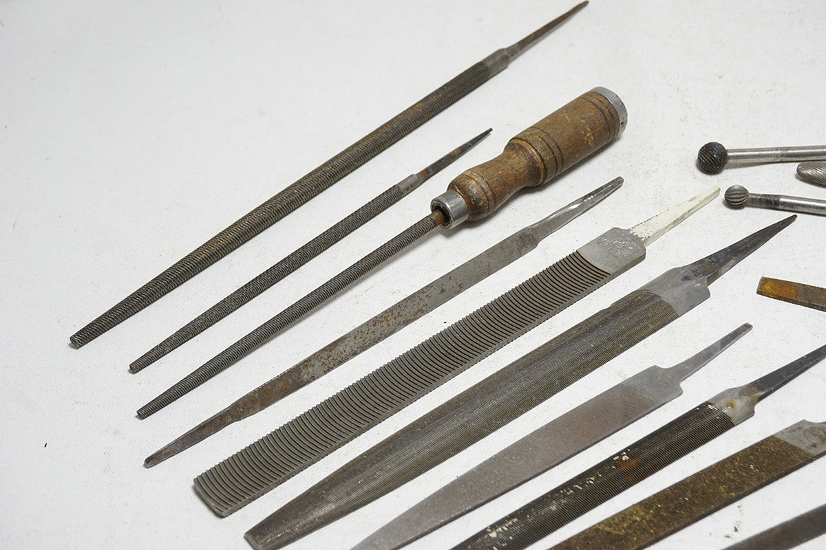 SET OF 19 FILES AND MILLING CUTTERS – Ted Dawson Antique Tools