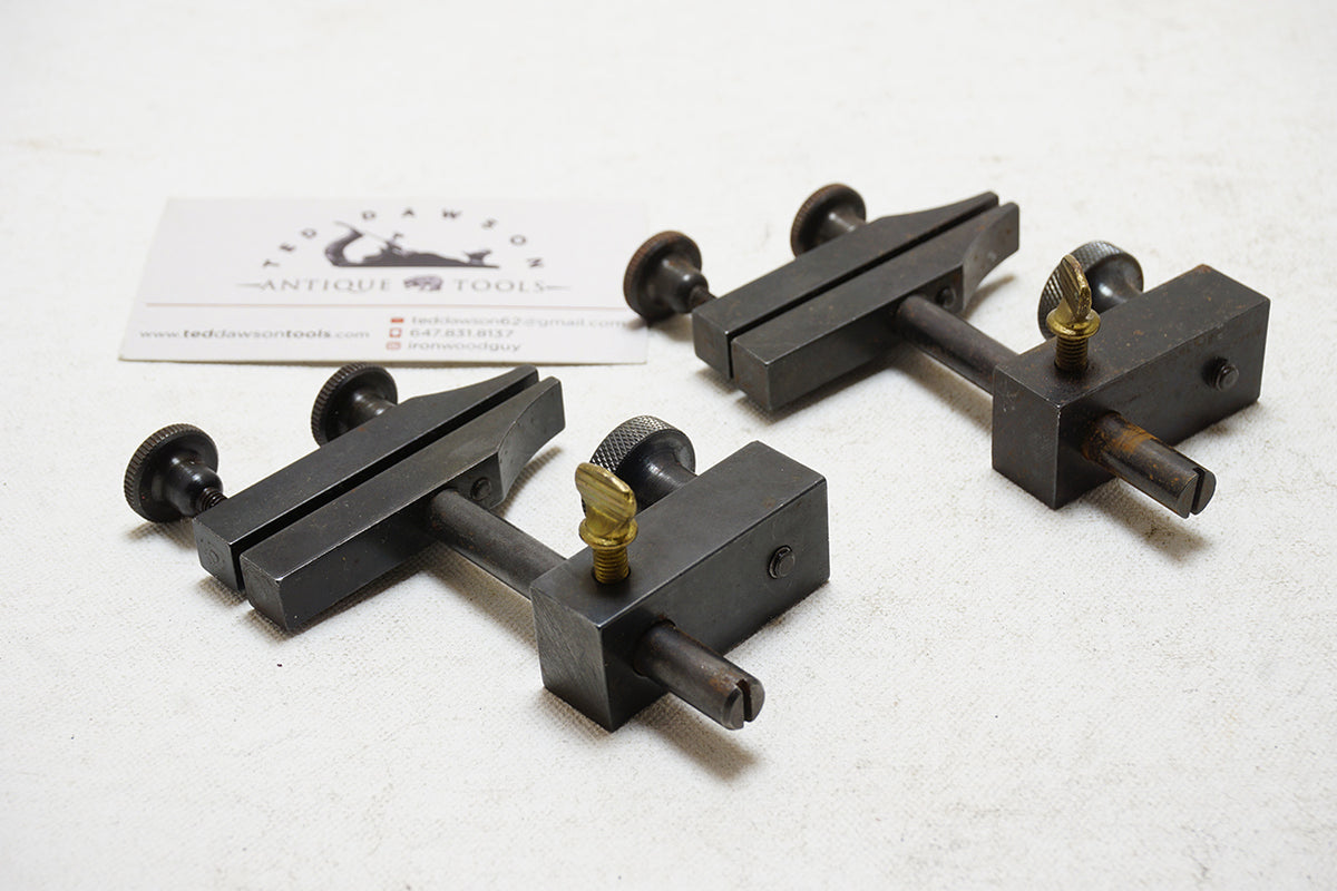 PAIR OF CLOCK BUSHING TOOL CLAMPS - 2 3/8" – Ted Dawson Antique Tools