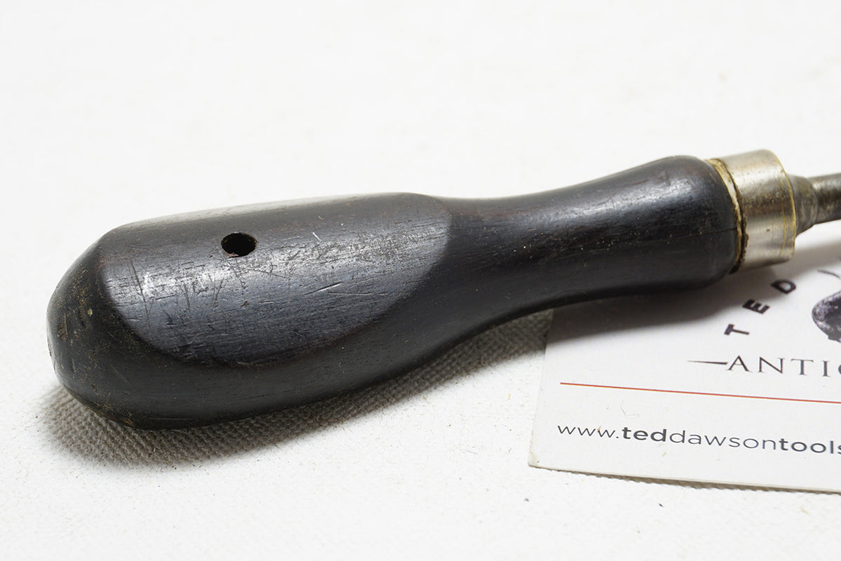 EXQUISITE EARLY EBONY HANDLED SCREWDRIVER – Ted Dawson Antique Tools