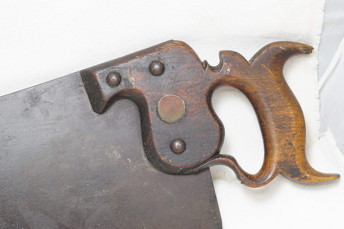 RARE 1870s J FREDERICK LAWTON ST. JOHN NEW BRUNSWICK HAND SAW - 26", 5 ...