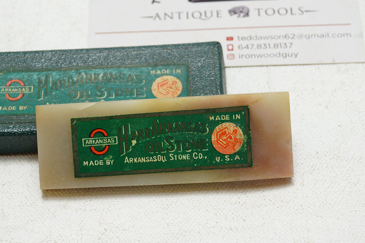 MIB TRANSLUCENT HARD ARKANSAS OIL STONE CO – Ted Dawson Antique Tools