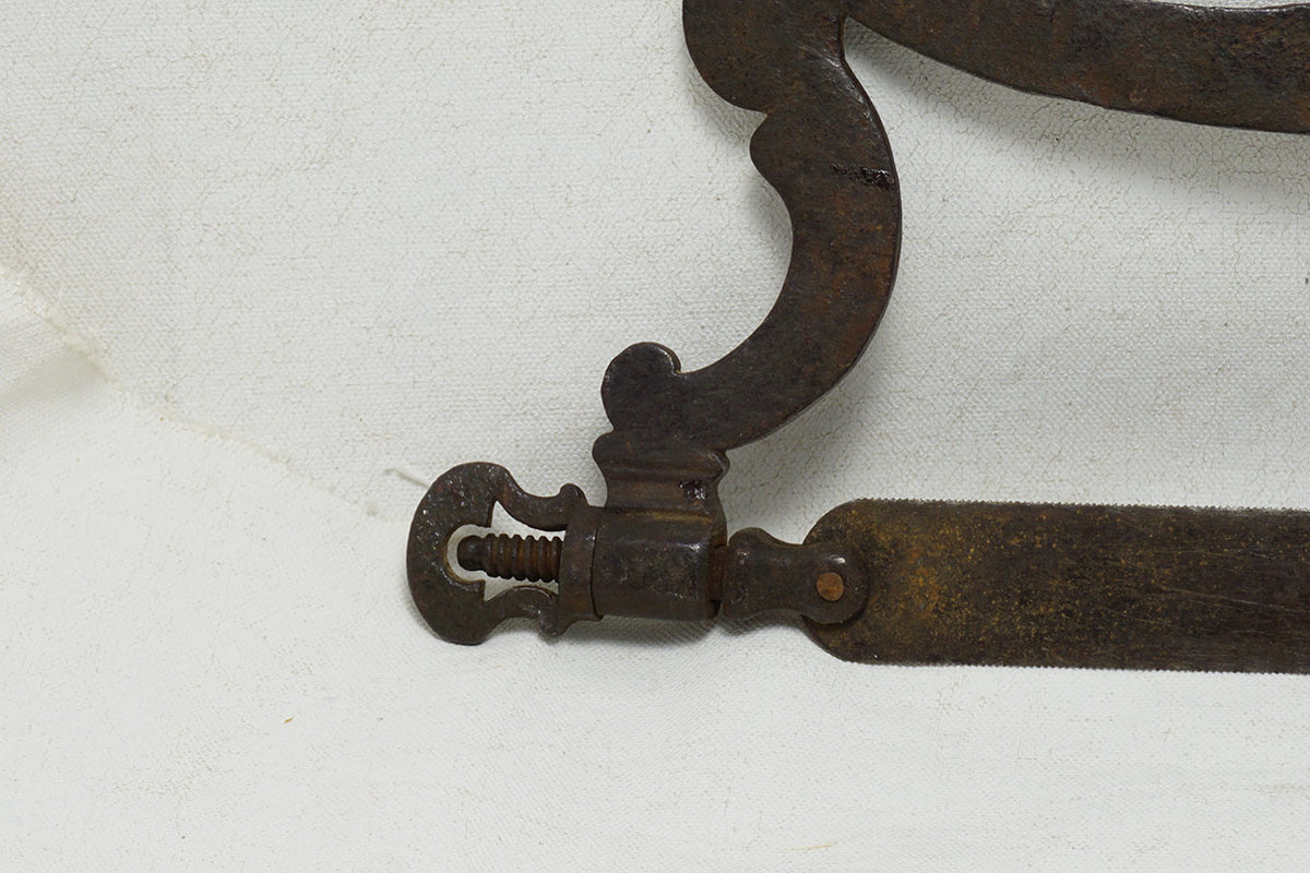 FABULOUS DECORATIVE HAND FORGED HACK SAW – Ted Dawson Antique Tools