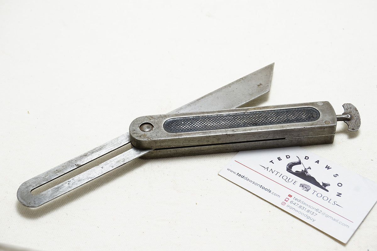 EARLY D. B. SARGENT 1873 PATENT SLIDING T BEVEL SQUARE - 8" - STANLEY ...