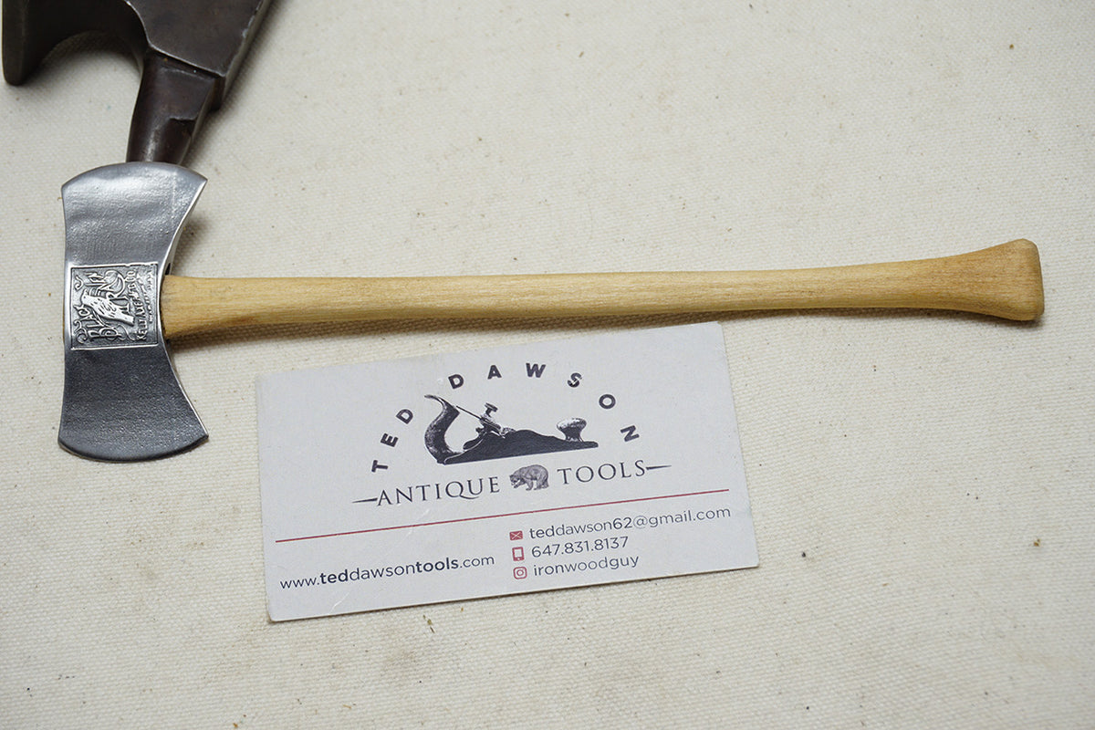 STUNNING PAUL HAMLER BLACK RAVEN DOUBLE BIT AXE ON CUSTOM HANDLE – Ted ...