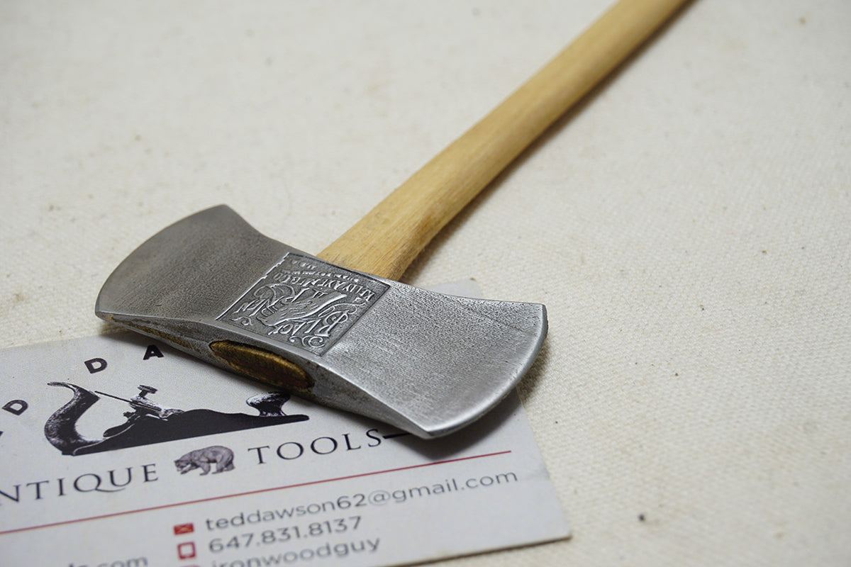 STUNNING PAUL HAMLER BLACK RAVEN DOUBLE BIT AXE ON CUSTOM HANDLE – Ted ...