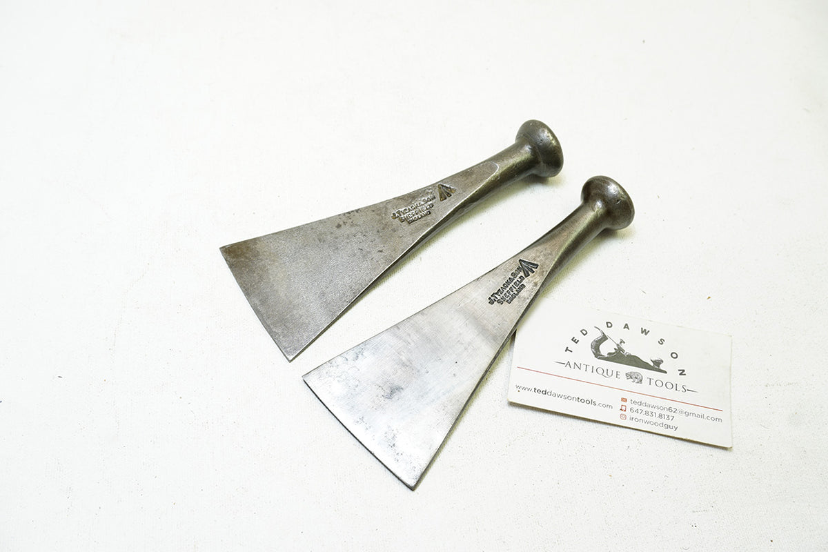 NOS PAIR OF CAULKING IRONS - J. TYZACK & SONS – Ted Dawson Antique Tools