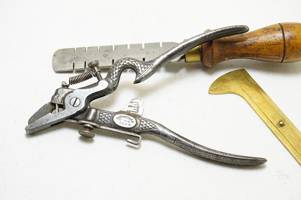 LOT OF SAW SETS AND BRASS CALIPER – Ted Dawson Antique Tools