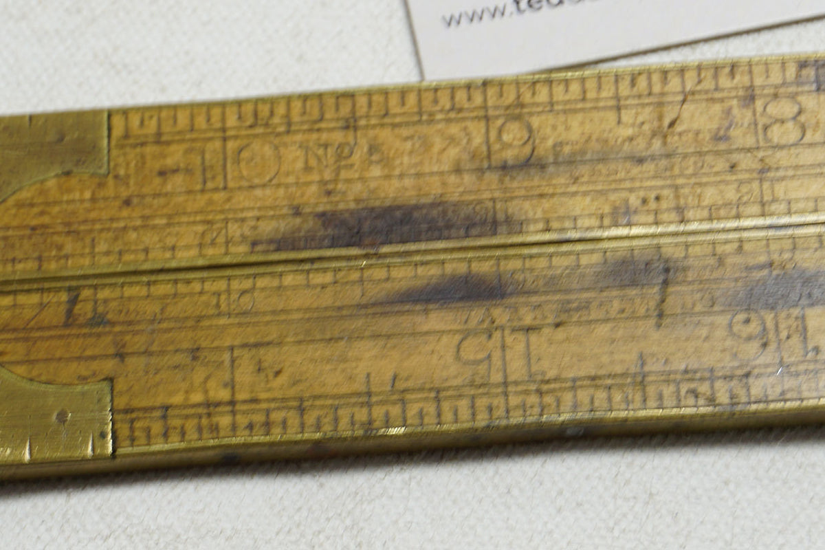 STANLEY NO. 5 BOXWOOD & BRASS FOLD RULE - 2FT 2 FOLD - TYPE 2 – Ted ...