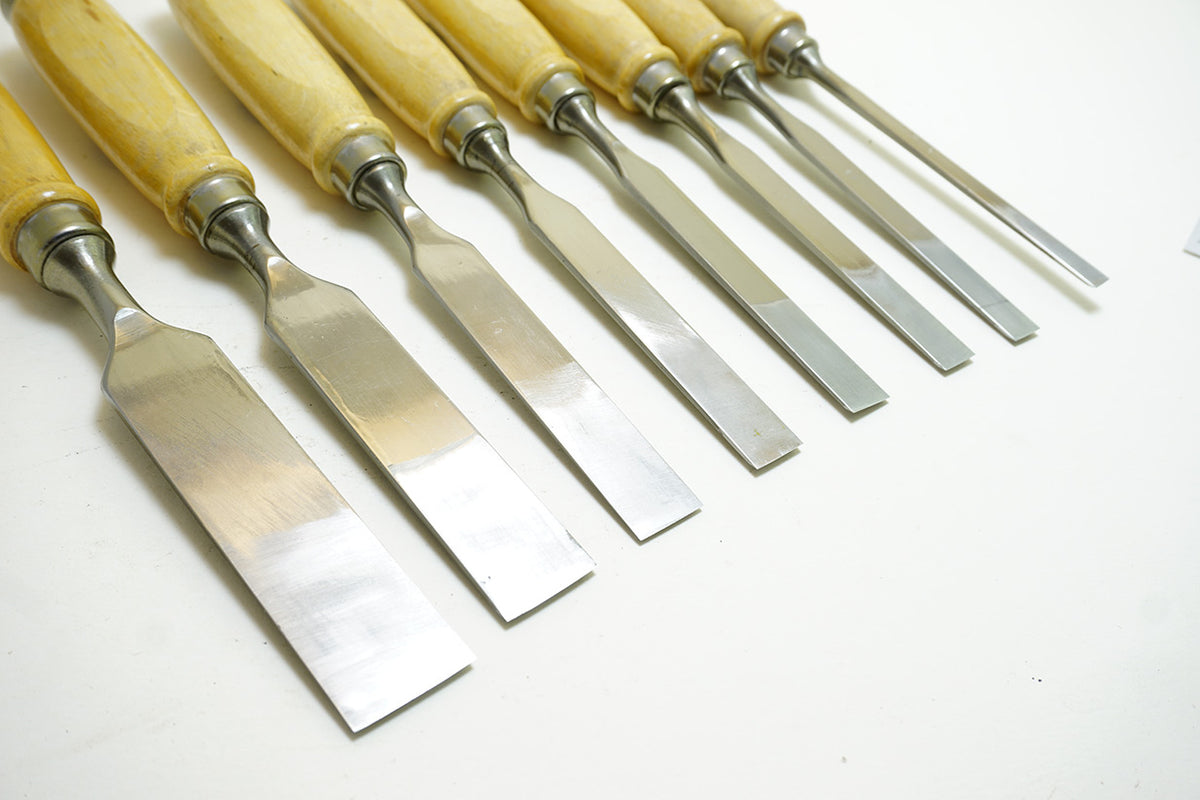 VERY FINE SET OF 8 KIRSCHEN 'TWO CHERRIES' FIRMER CHISELS – Ted Dawson ...