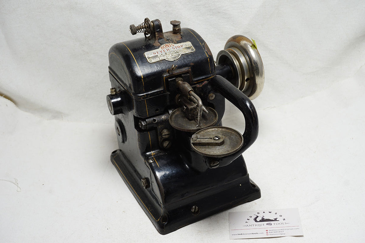 BONIS BROS NEVER STOP FUR / LEATHER MODEL B SEWING MACHINE – Ted Dawson ...
