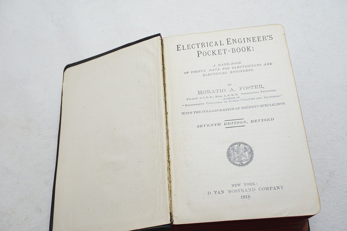 ELECTRICAL ENGINEERS POCKET BOOK 1918 – Ted Dawson Antique Tools