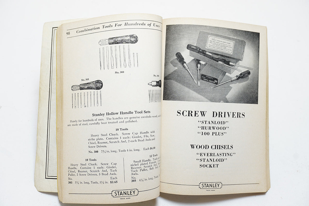 STANLEY NO. 34 CATALOG WITH ORIGINAL HARDWARE STORE ADVERTISING - JAN ...