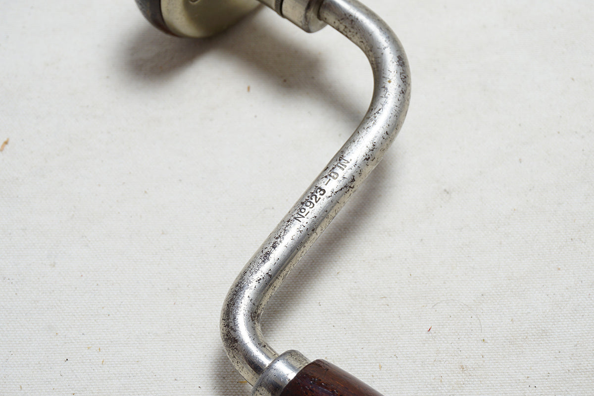 STANLEY NO. 923 HAND BRACE - UNCOMMON 8" SWEEP – Ted Dawson Antique Tools