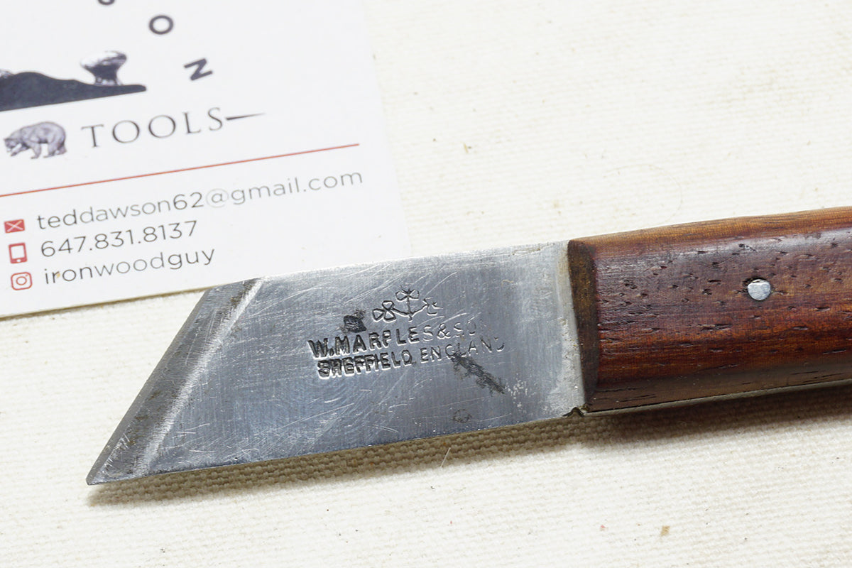 FINE WM MARPLES MARKING KNIFE - RIGHT HANDED, 1" – Ted Dawson Antique Tools