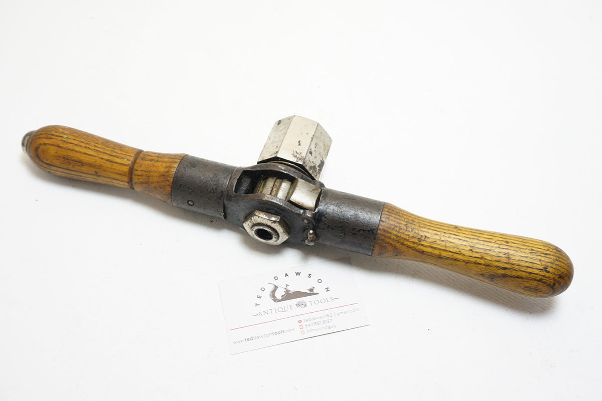 NICKEL PLATED MILLERS FALLS NO. 4 RATCHETING AUGER HANDLE – Ted Dawson ...