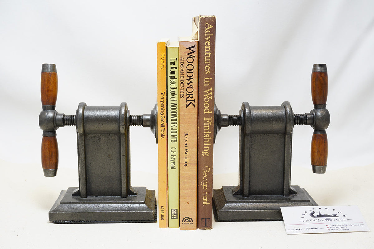 LIKE NEW RESTORATION HARDWARE INDUSTRIAL CAST IRON VISE BOOKENDS – Ted ...