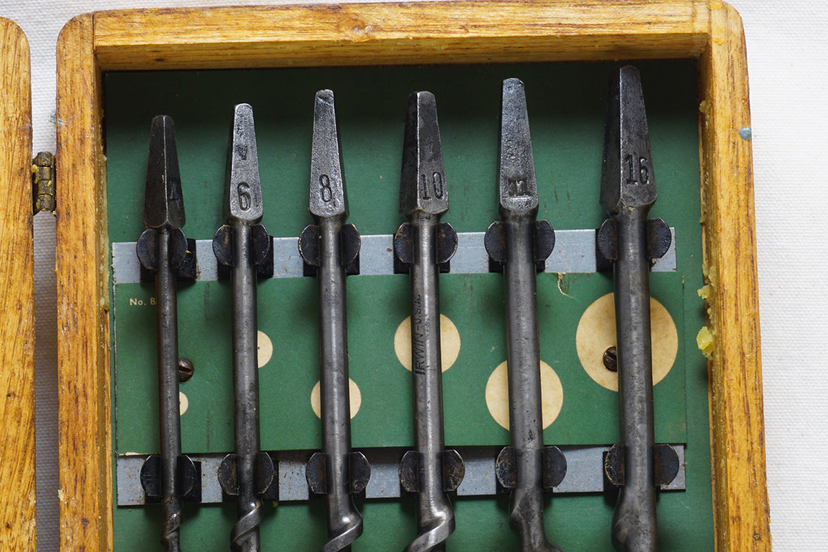 MIB IRWIN SET OF 6 AUGER BITS - 1/4" ~ 1" – Ted Dawson Antique Tools