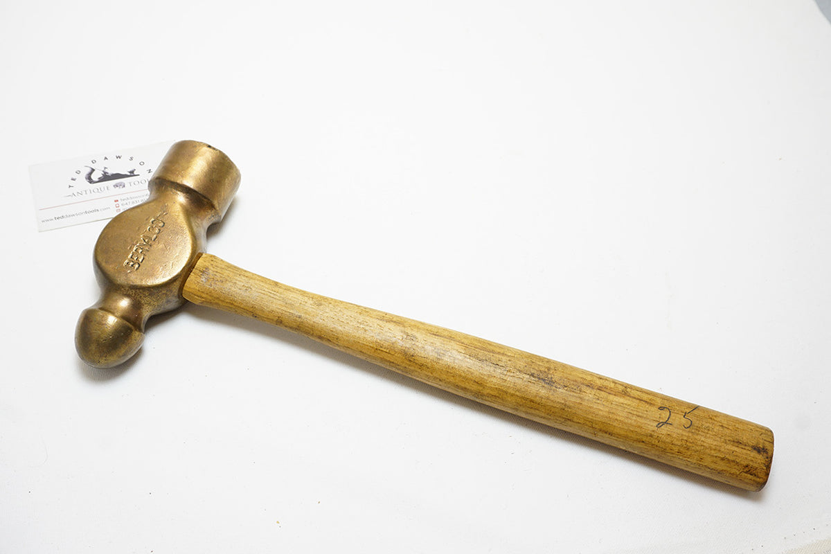 HUGE NON SPARKING BERYLCO NO. H59 BERYLLIUM BALL PEIN HAMMER - 54 OZ ...