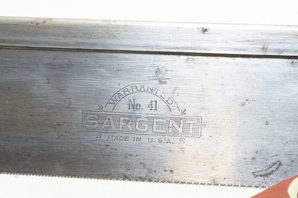 FINE PAIR OF SARGENT + SLACK BACK SAWS – Ted Dawson Antique Tools