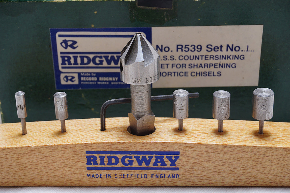 MIB RIDGWAY NO. R539 HOLLOW MORTISE CHISEL SHARPENING SET – Ted Dawson ...