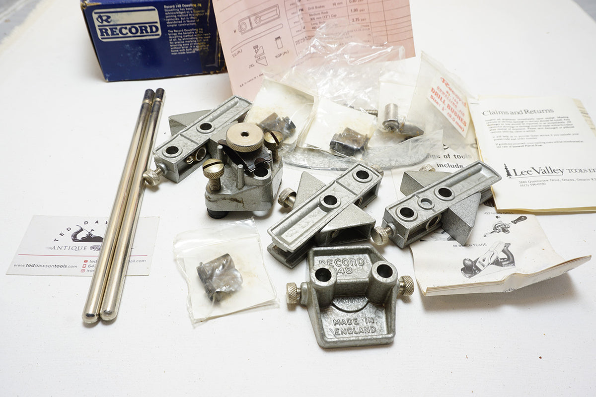 MIB RECORD NO. 148 DOWELLING JIG WITH EXTRAS – Ted Dawson Antique Tools