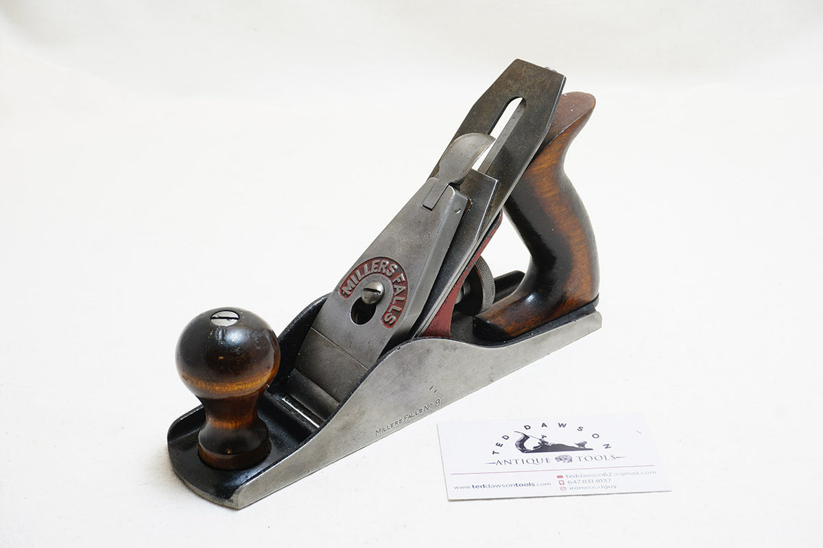 FINE MILLERS FALLS NO. 8 SMOOTH PLANE – Ted Dawson Antique Tools