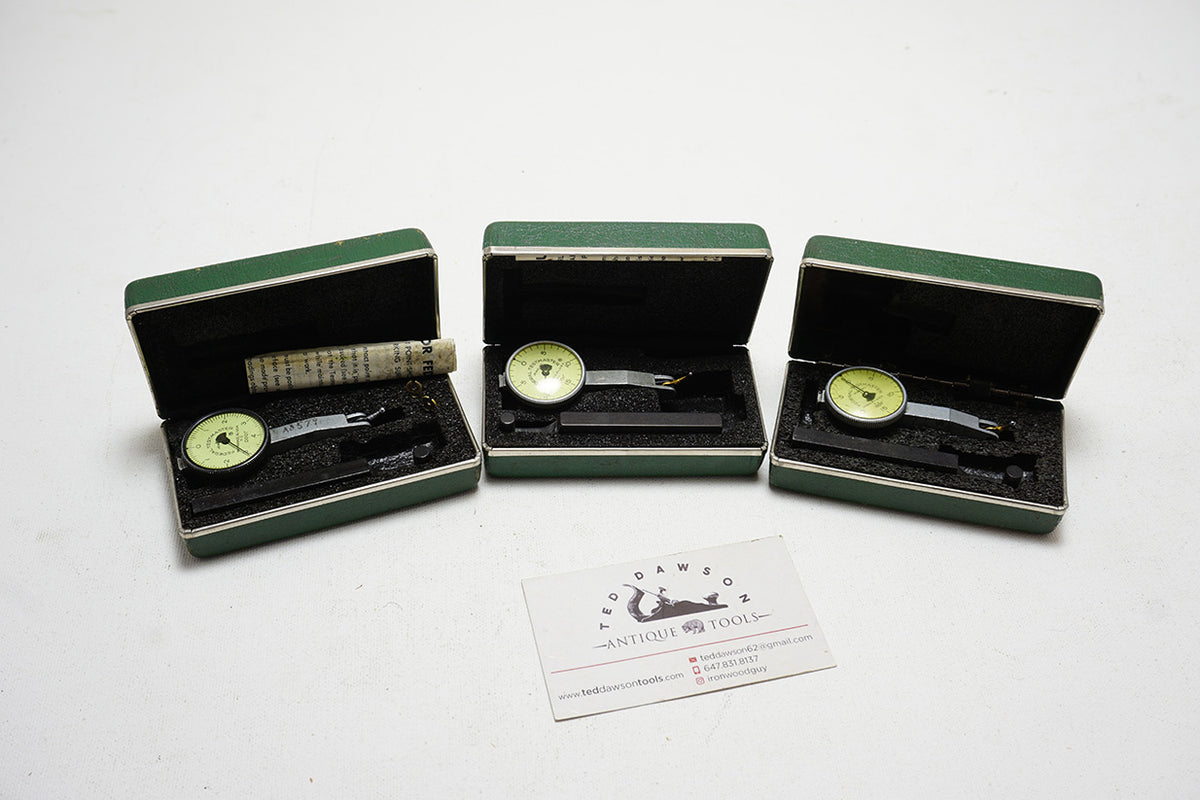 FEDERAL TESTMASTER DIAL INDICATOR GAUGES - SET OF 3 IN ORIGINAL BOXES ...