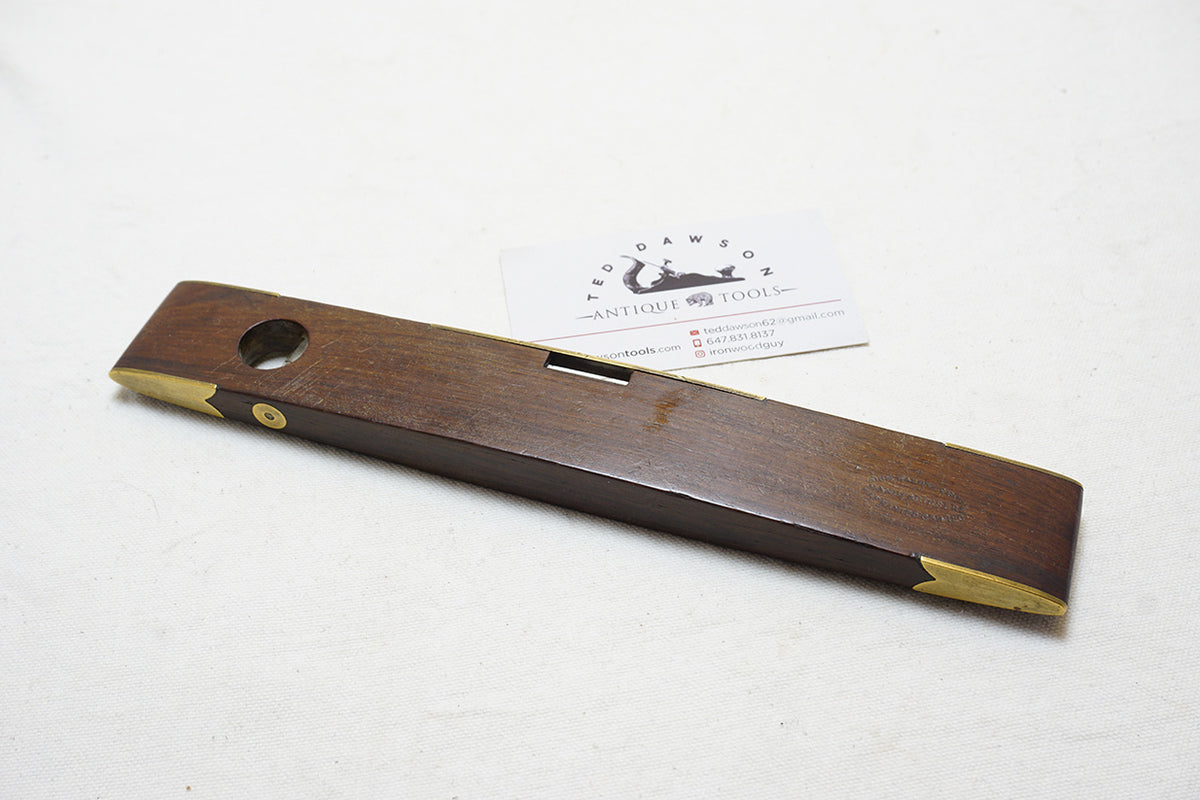 FINE ELABORATE RABONE ROSEWOOD & BRASS TORPEDO LEVEL - 9" – Ted Dawson ...