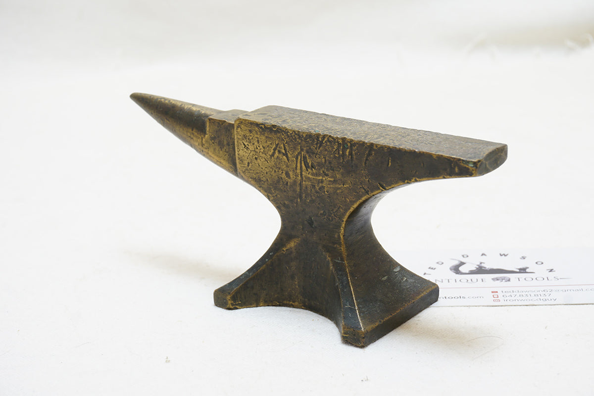 EARLY LARGE 'MINIATURE' BRONZE ANVIL – Ted Dawson Antique Tools