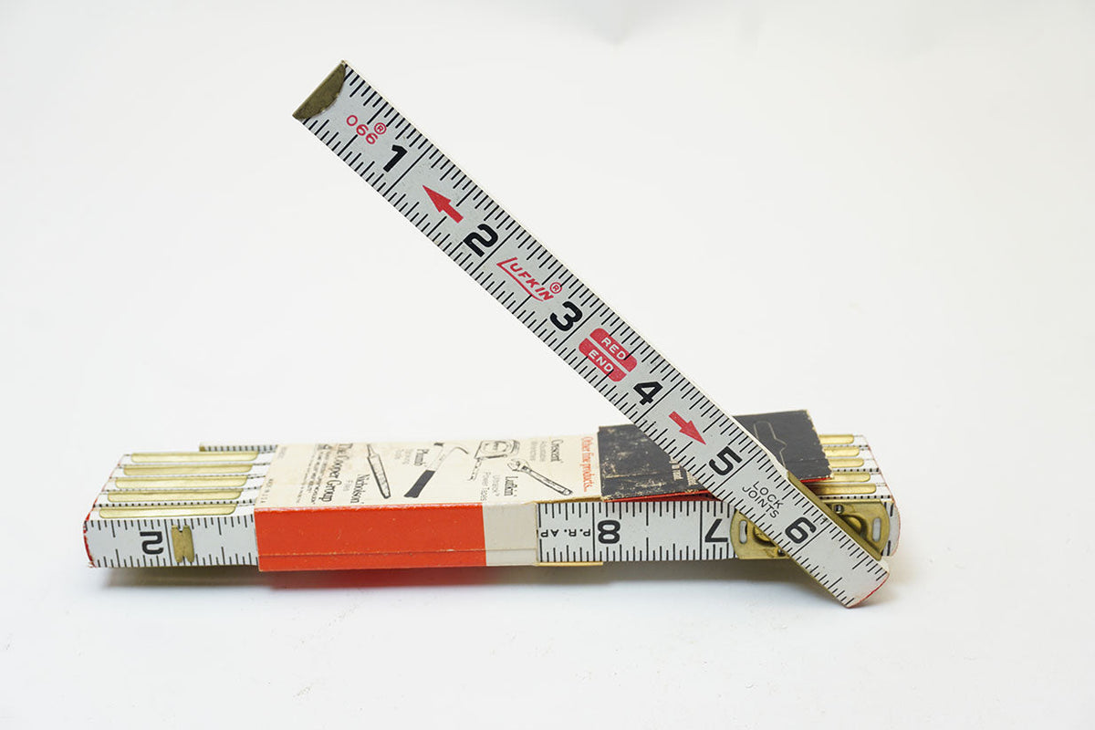 NOS LUFKIN NO. 066 RED END FOLDING ZIG ZAG RULER - 6FT – Ted Dawson ...