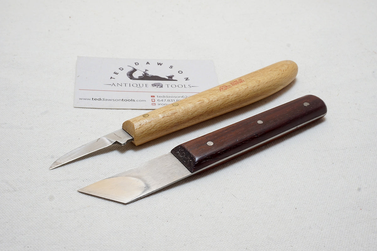 FINE PAIR OF KNIVES - MARKING KNIFE AND CHIP CARVING – Ted Dawson ...