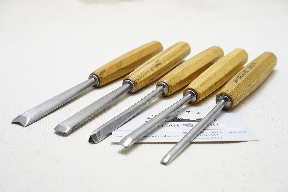 SET OF 5 PFEIL D SERIES INTERMEDIATE CARVING CHISELS - 4 ~ 12MM – Ted ...