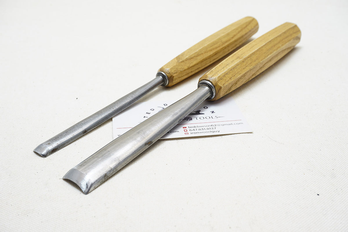 FINE PAIR OF PFEIL WIDE STRAIGHT GOUGES - 7/10 & 7/20 – Ted Dawson ...