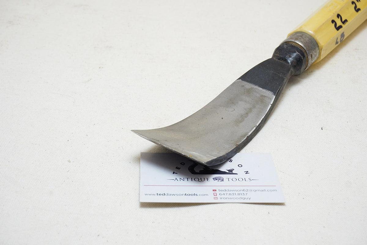 MASSIVE ULMIA SKEW BLADED SWEEP GOUGE - 2" – Ted Dawson Antique Tools