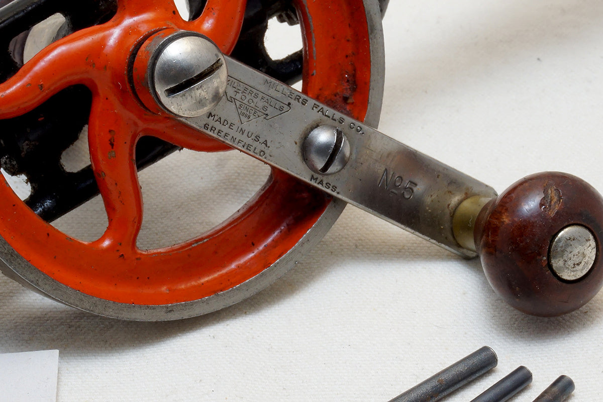FINE MILLERS FALLS NO. 5 HAND DRILL WITH ORIG BITS – Ted Dawson Antique ...