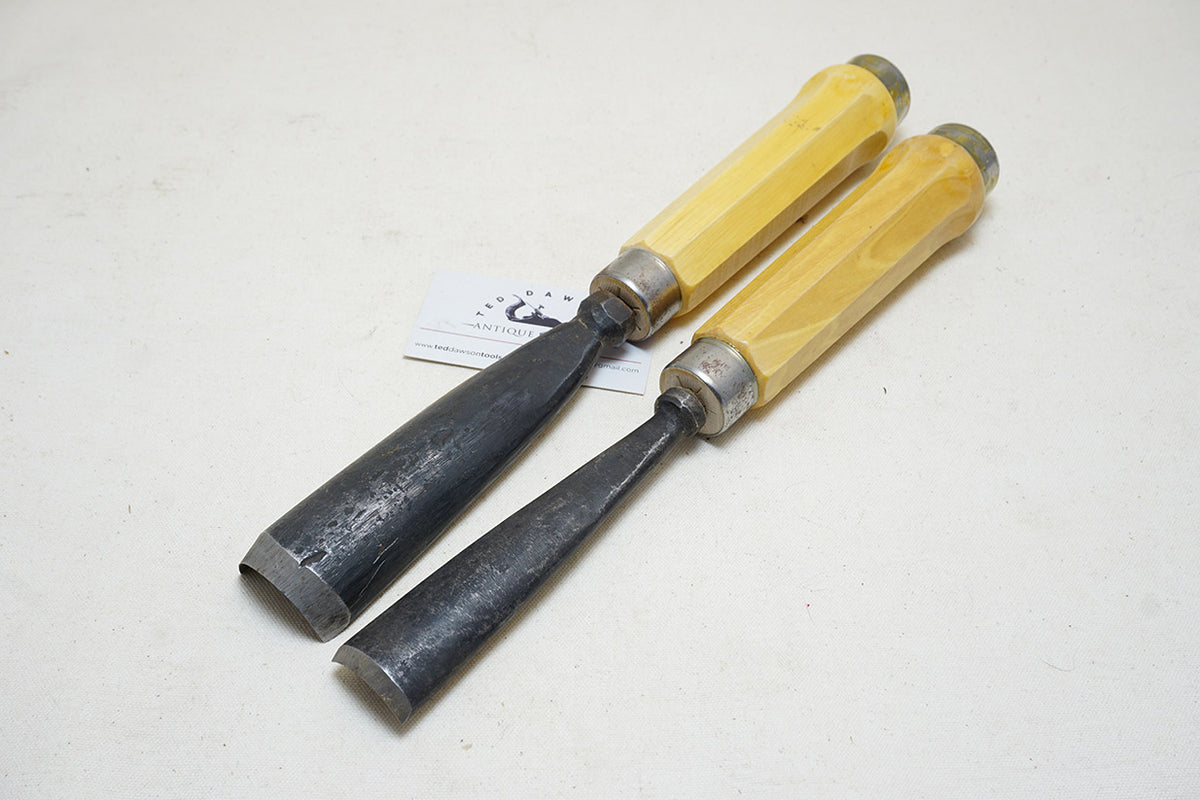 MASSIVE PAIR OF ULMIA DEEP STRAIGHT GOUGES - 1 1/4" & 1 1/2" – Ted ...