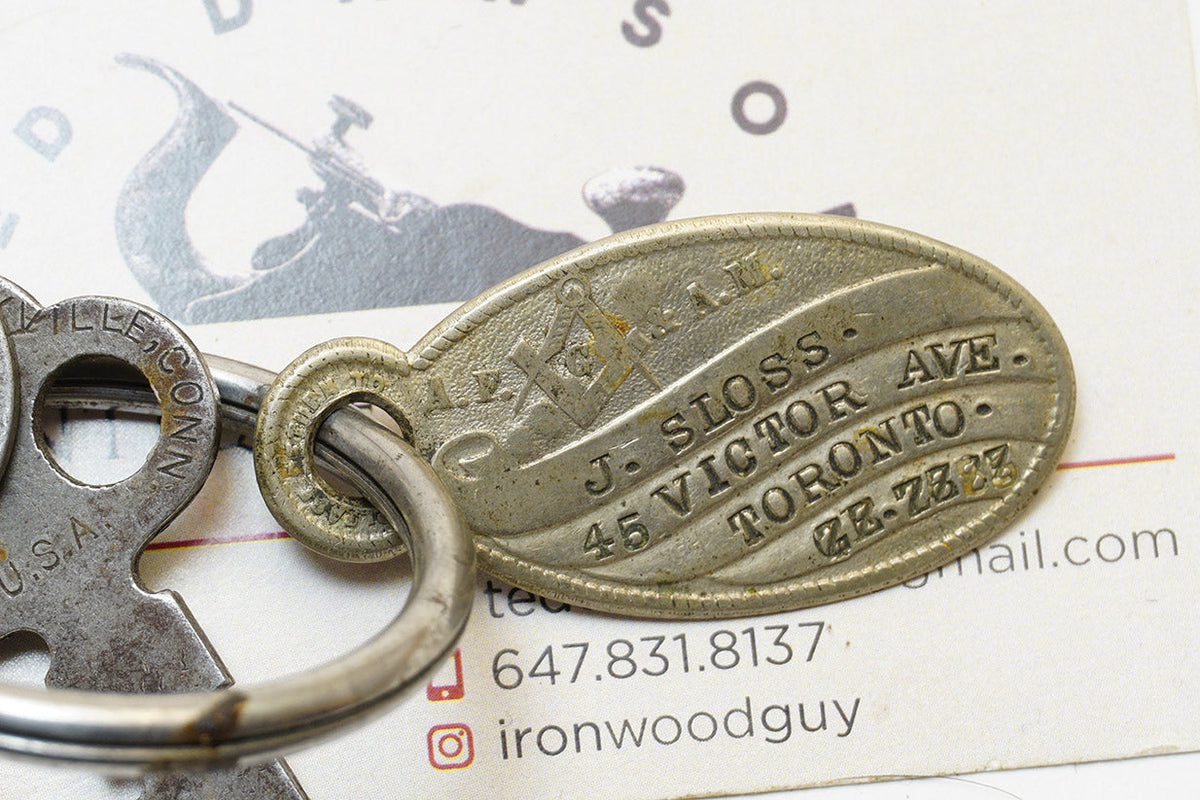 MASONIC KEY CHAIN CA 1930s WITH KEYS – Ted Dawson Antique Tools
